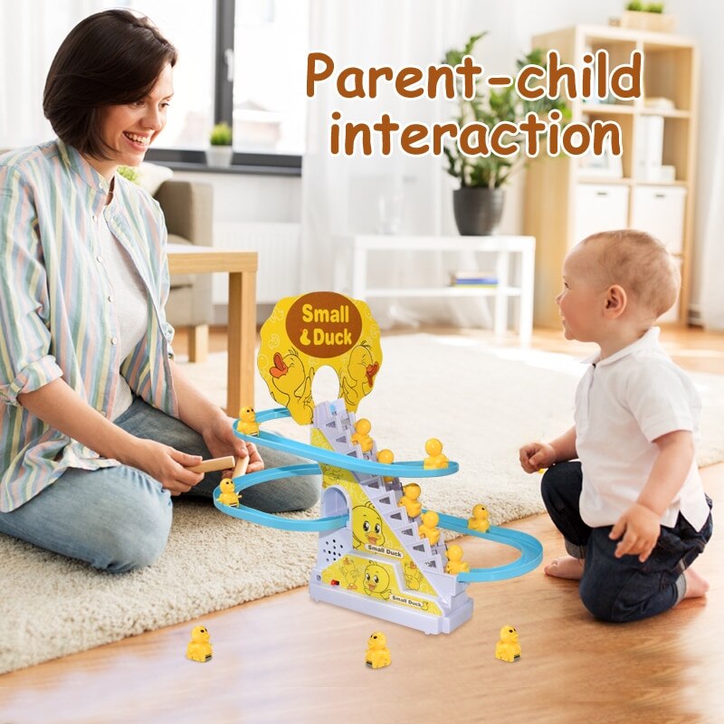 KidzKraft®️ Original Duck Climbing Stairs Game - Grey Technologies