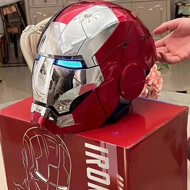 XSociety®️ Official MK5 Iron Man Helmet - in Built Jarvis AI - Grey ...