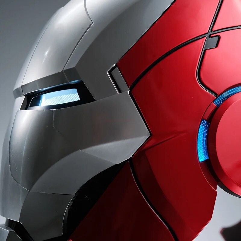 XSociety®️ Official MK5 Iron Man Helmet - in Built Jarvis AI - Grey ...