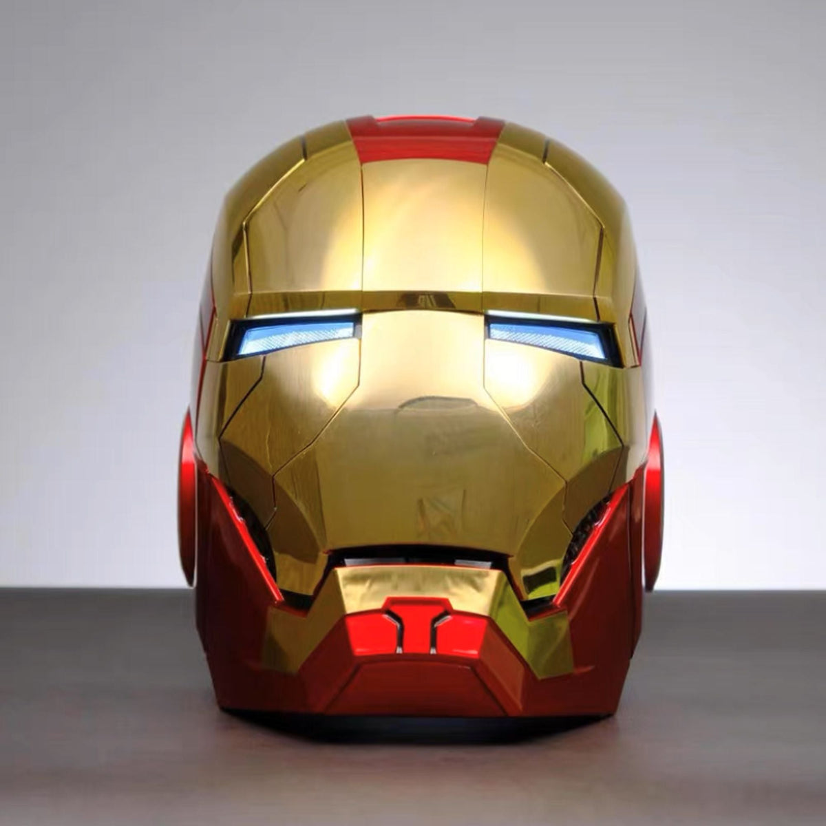 XSociety®️ Gold Iron Man Helmet - MK5 Jarvis Iron Man Mask - Grey ...