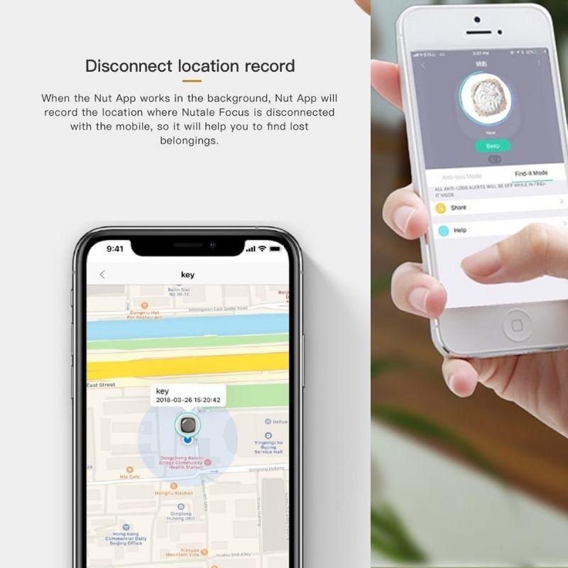 NUT® 2 Mini Key Finder - Google Maps , Alert and Find My Phone - Grey ...