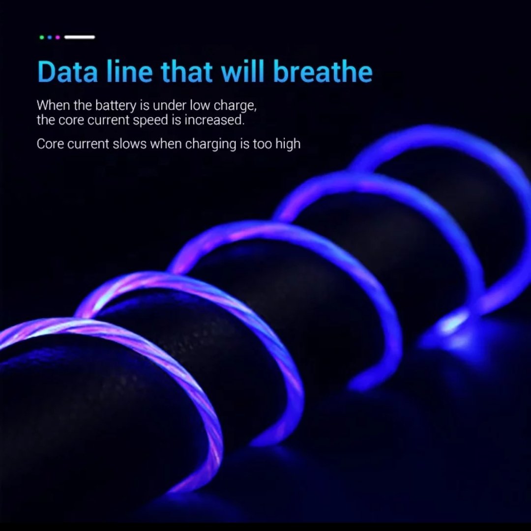 Glowing USB Cables | Android , iOS and Type C - Grey Technologies