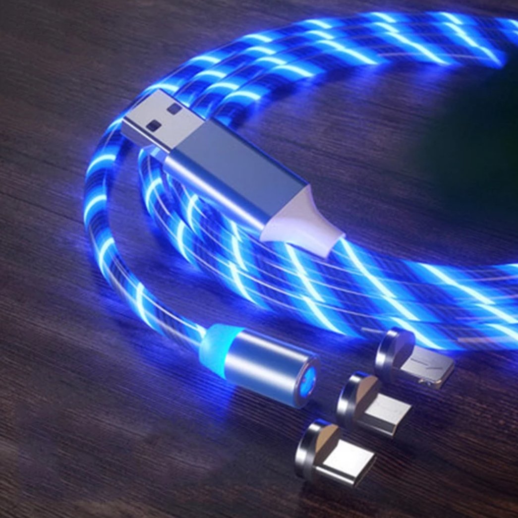 Glowing USB Cables | Android , iOS and Type C - Grey Technologies