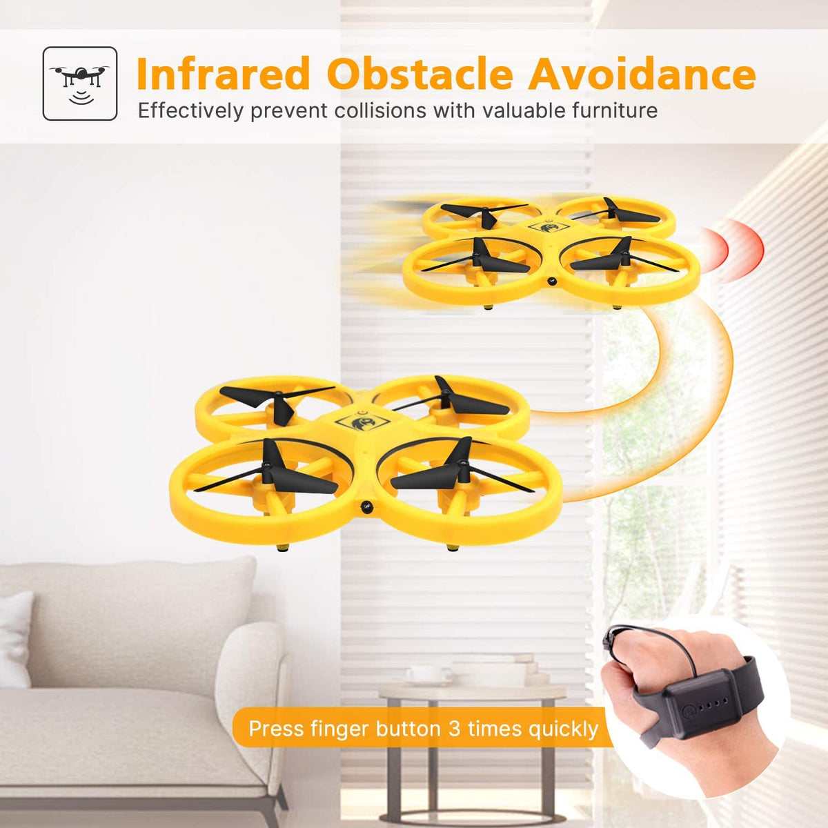 The Gesture Drone | Hand Controlled Drone - Grey Technologies