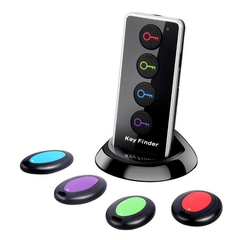 Todman® 4 in 1 Key Tracker - Best Key Locator - Grey Technologies