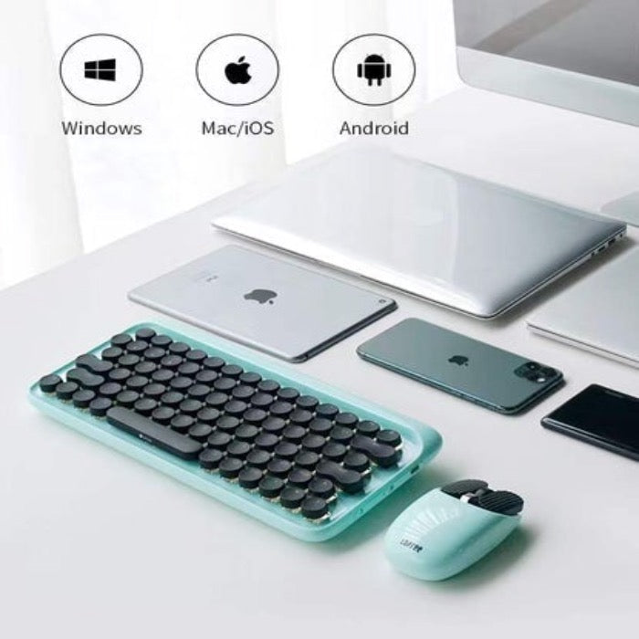LOFREE® Wireless Mechanical Keyboard - Coolest Retro Keyboard - Grey ...
