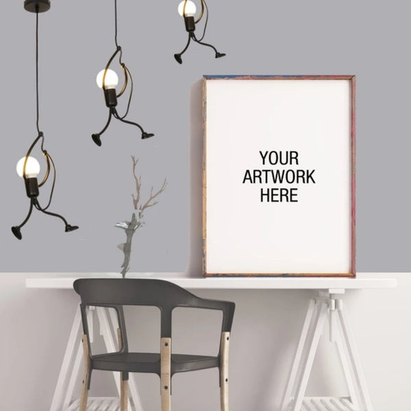 The Stickmens' Lamp | Modern Pendant Lights - Grey Technologies