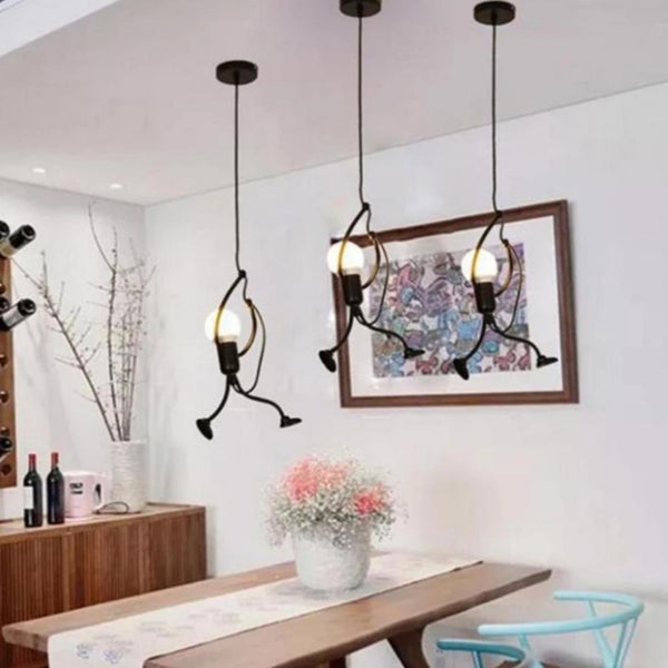 The Stickmens' Lamp | Modern Pendant Lights - Grey Technologies